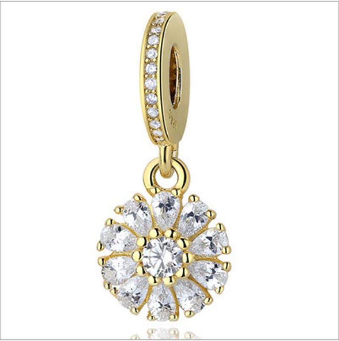 Pandora Charm Embellished Floral Hanging Charm - Etsy