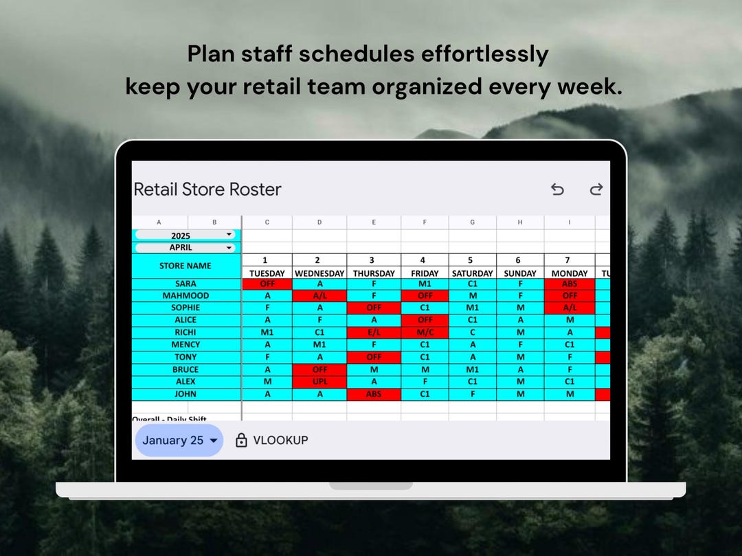 Store Roster | Auto Shift Schedule + Overtime Calculator | Google ...