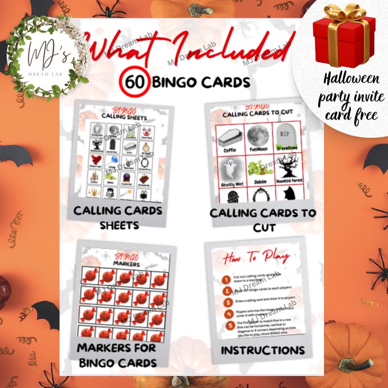 Halloween Bingo Game Printable | Spooky Bingo Cards for Kids ...