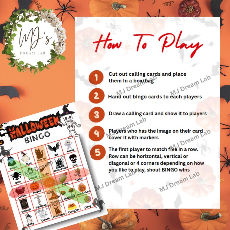 Halloween Bingo Game Printable | Spooky Bingo Cards for Kids ...