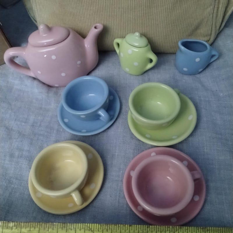 Polka Dot Tea Cups - Etsy