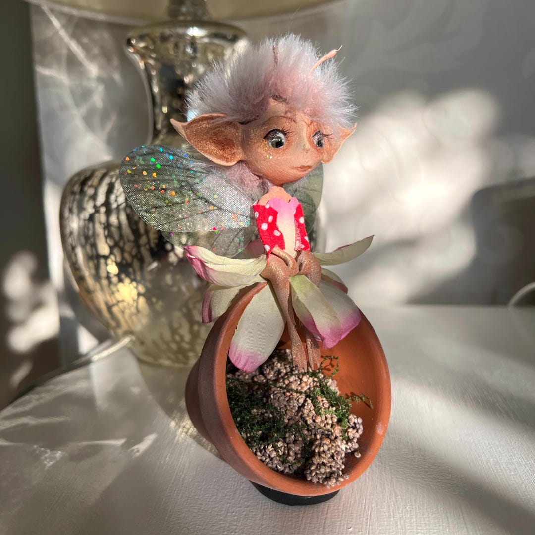 Hand-painted Fairy Figure: Jinxie Tanglefern Miniature, 3D Printed ...
