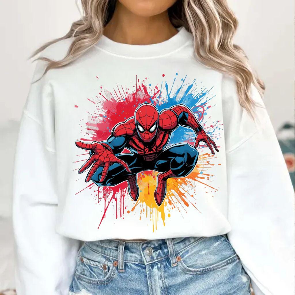 Superhero Splash PNG | Cartoon Character Sublimation Design (digital ...