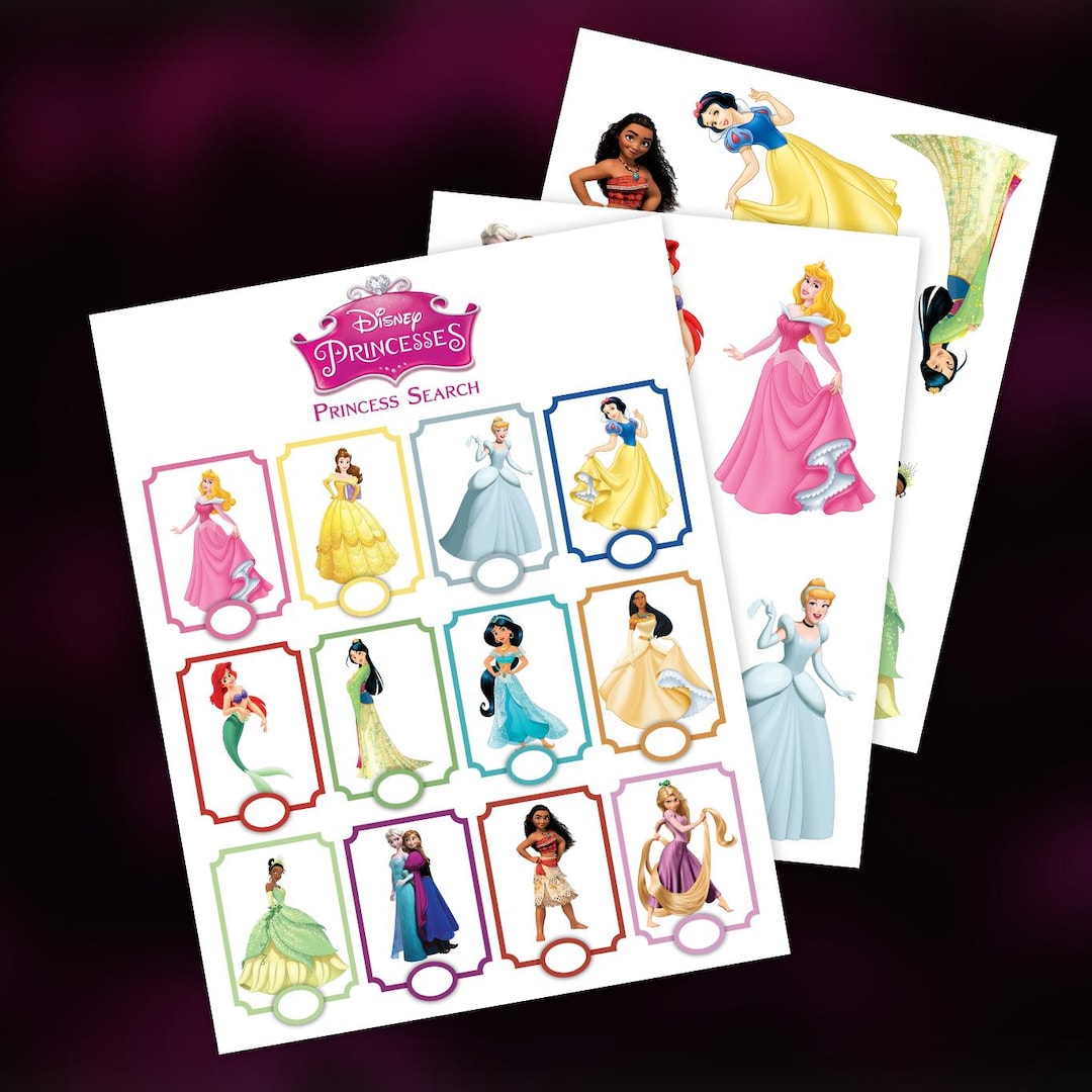 Disney Princesses Scavenger Hunt for Kids Birthday Party - Etsy