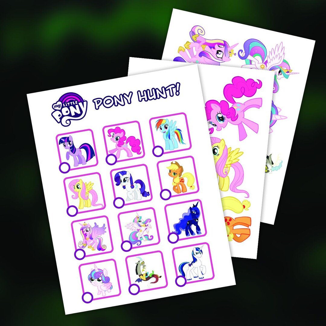 My Little Pony Scavenger Hunt for Kid Birthday Party - Etsy