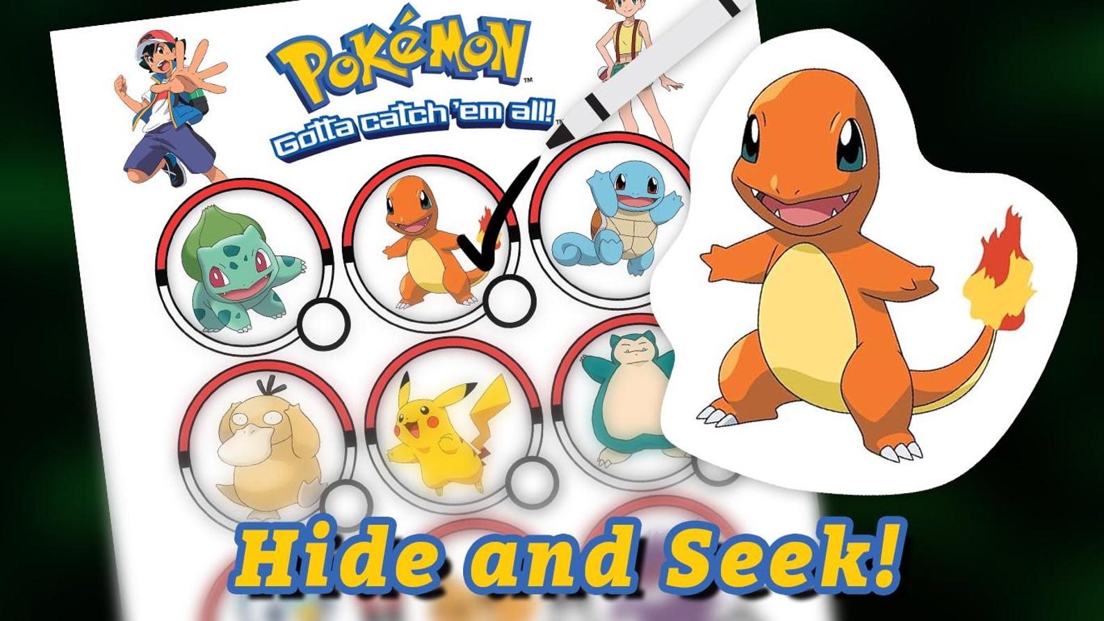 Pokemon Scavenger Hunt for Kids Birthday Party - Etsy