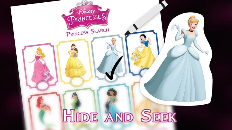 Disney Princesses Scavenger Hunt for Kids Birthday Party - Etsy