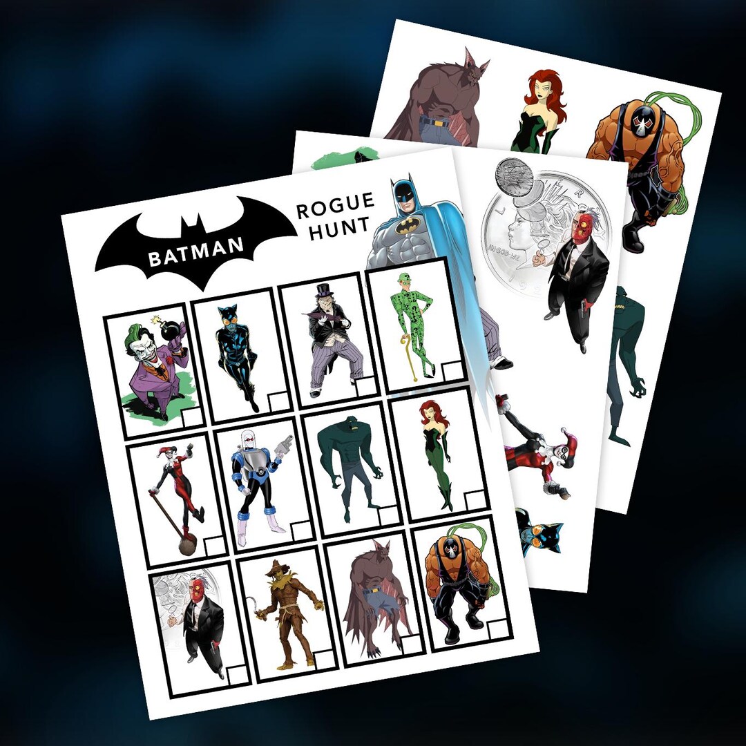 Batman Scavenger Hunt for Birthday Party (digital Download) - Etsy