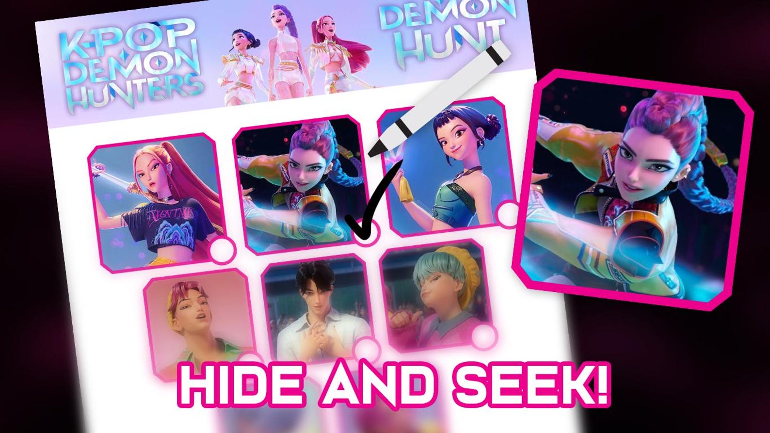 KPOP Demon Hunters Scavenger Hunt for Birthday/kid Party - Etsy