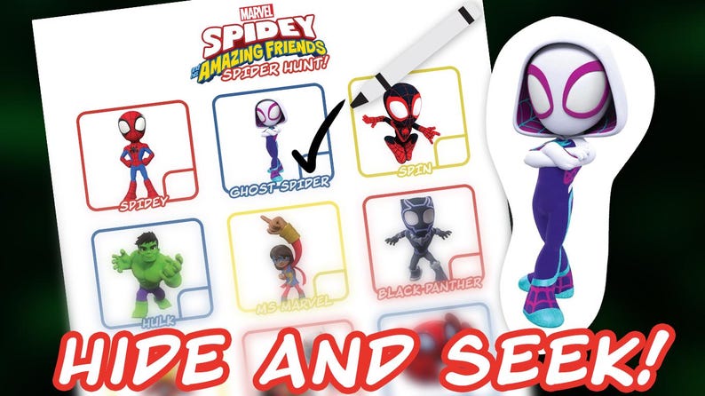 Spidey and His Amazing Friends Scavenger Hunt for Kids Party (digital ...