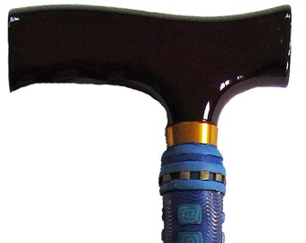 Blue Walking Cane - Etsy