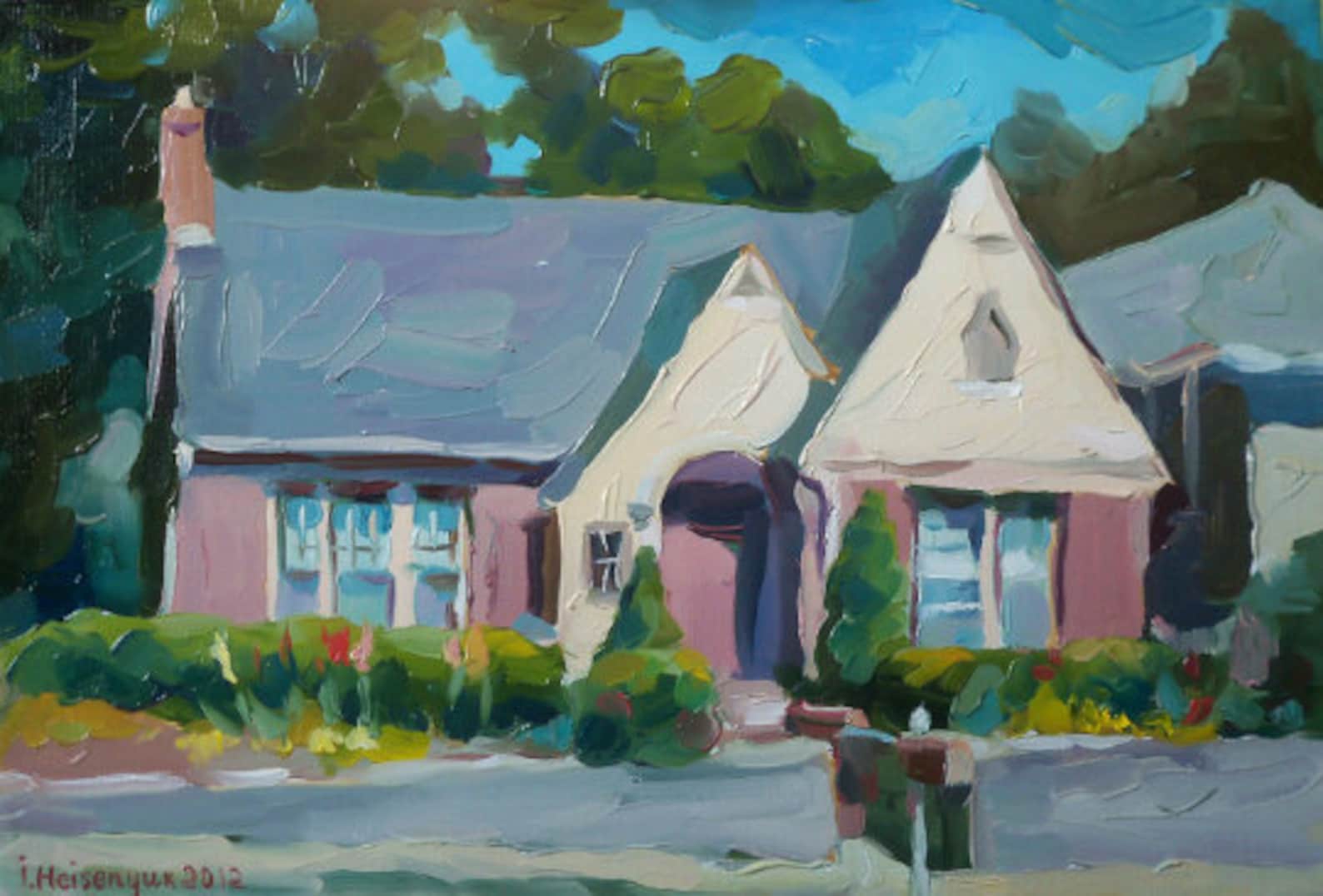 Custom Original Oil Painting, Painting of Home, House Oil Portrait, to ...