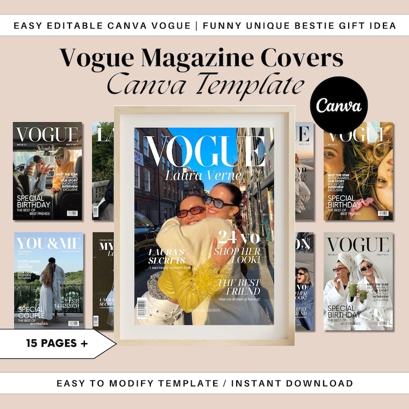 Personalize Vogue Poster - Etsy UK