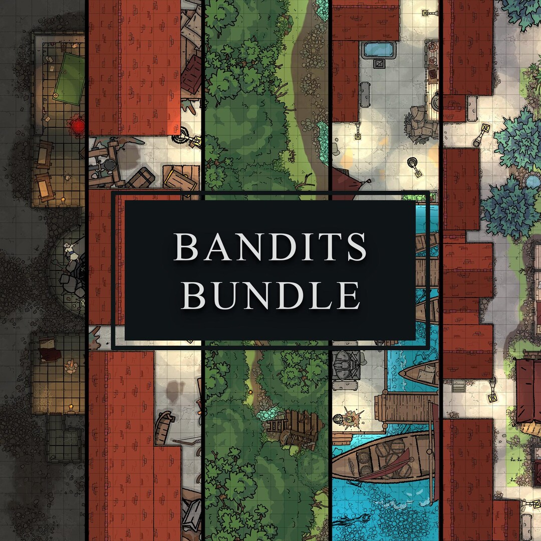 Bandits Bundle | Unique Battle Maps | Ultimate RPG Map Bundle ...