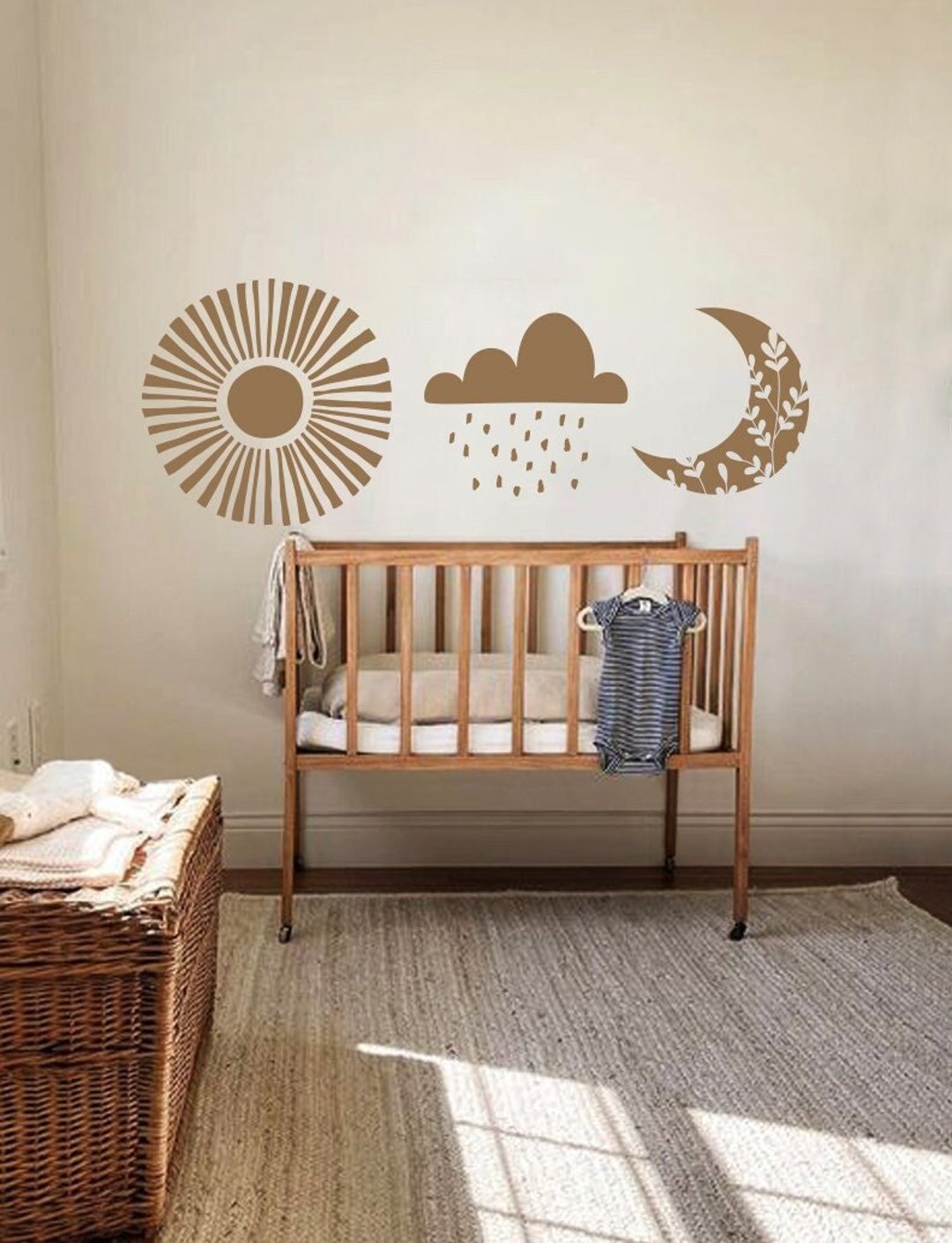 Boho Weather Icon Wall Decal - Etsy