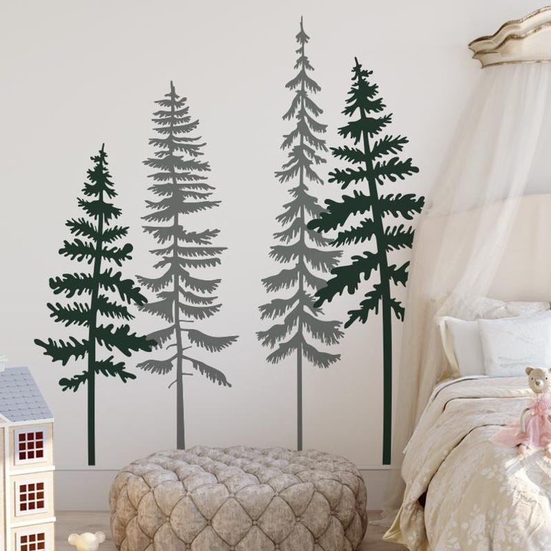 Pine Tree Decals - Etsy