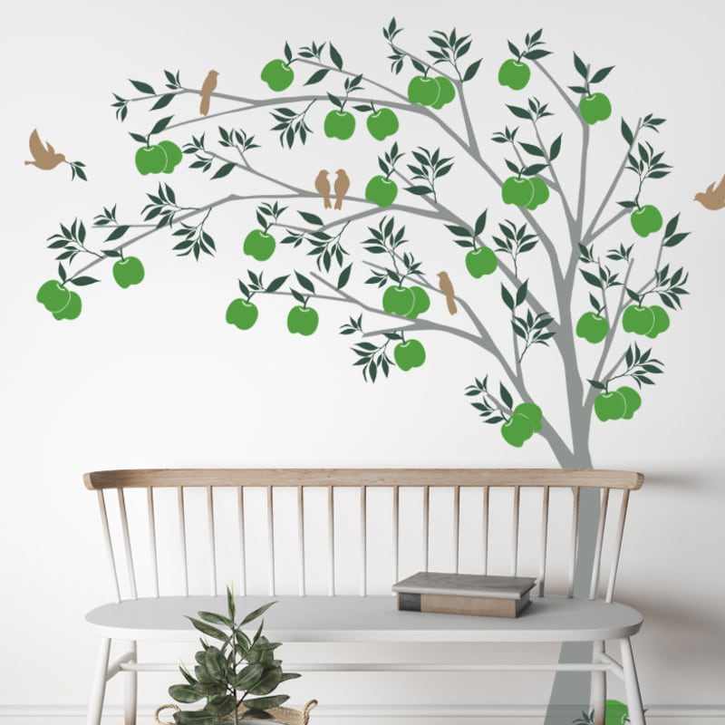 Apple Tree Decal - Etsy