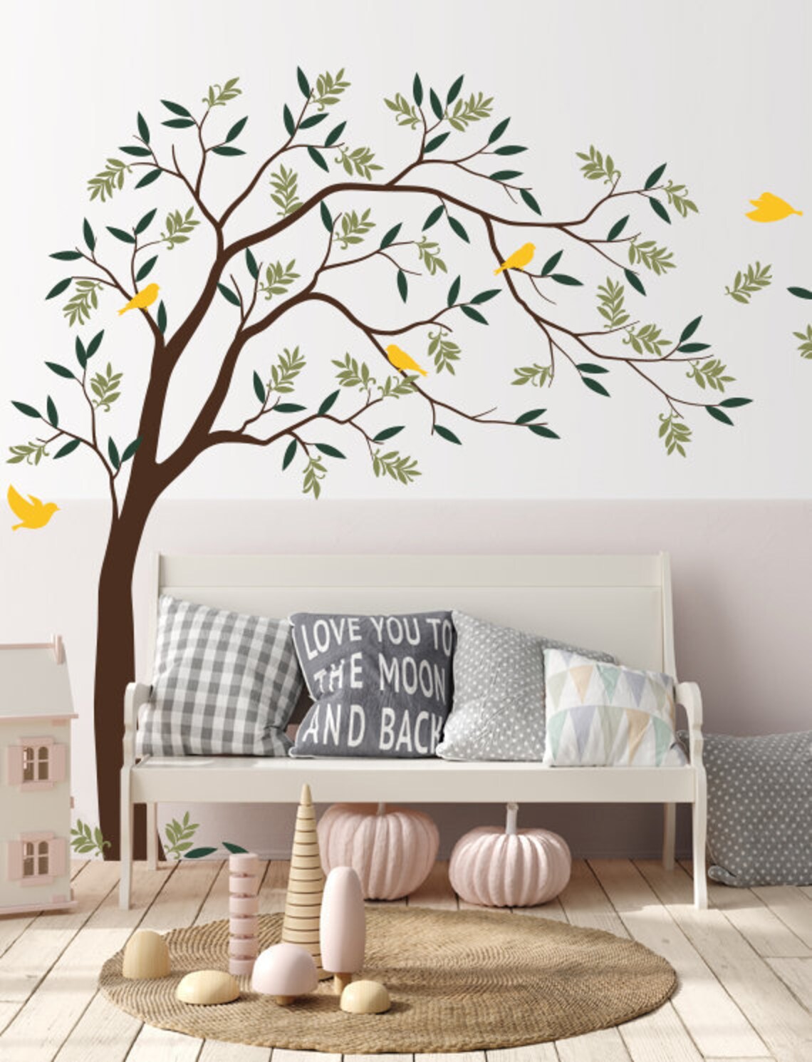 Spring Tree Wall Decal - Etsy