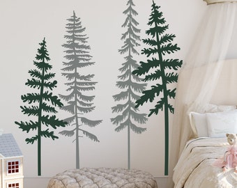 Pine Tree Wall Decal | Etsy