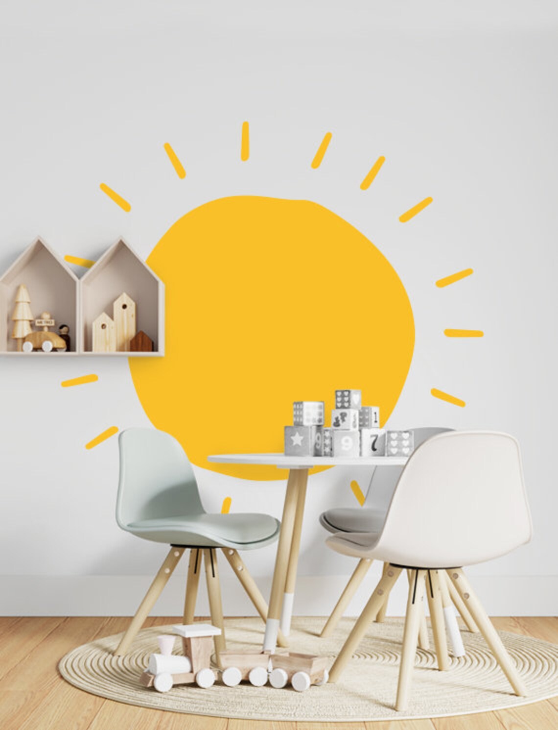 Sun Wall Decal | Etsy