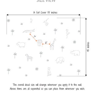 Zoo Animal Wall Decals, Safari Animals Stickers, Wall Sticker, Kid's ...