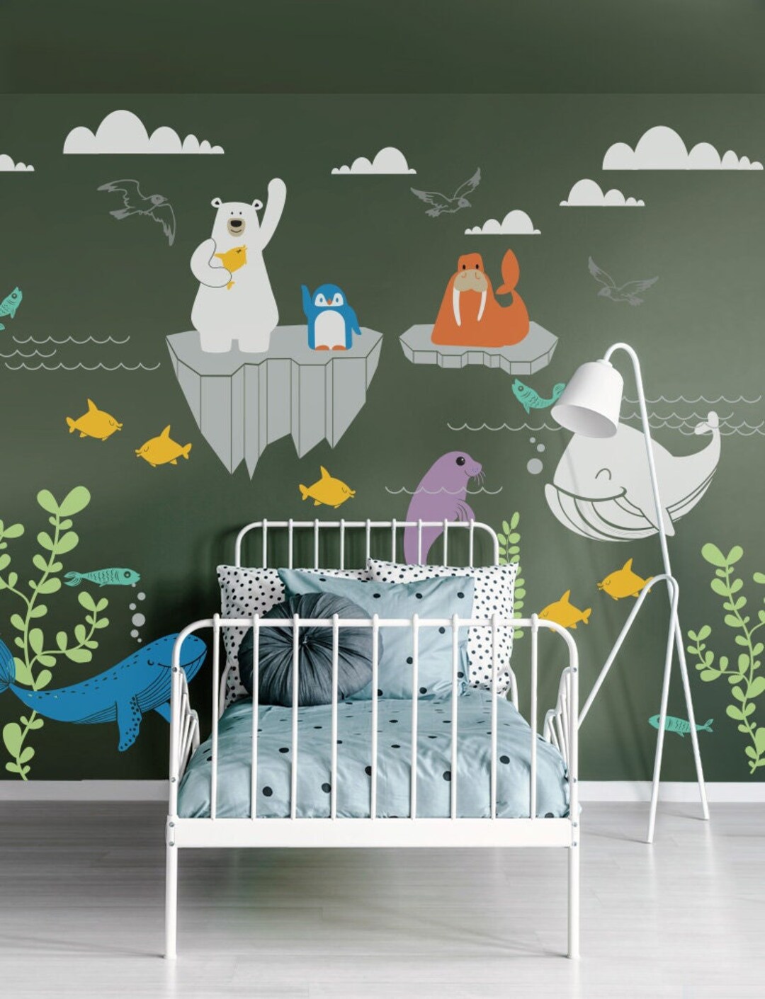 Antarctica & Arctic Wild Animals Wall Decal – Kids Room and Nursery ...