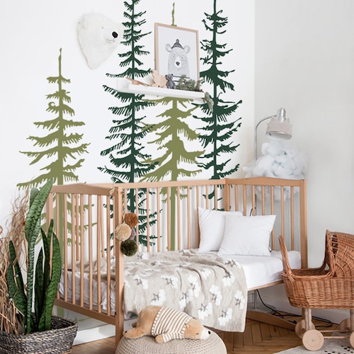 All the Small Trees // Tree Wall Decal / Forest Nursery Decor - Etsy