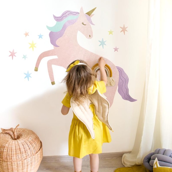 Unicorn Wall Decal Etsy