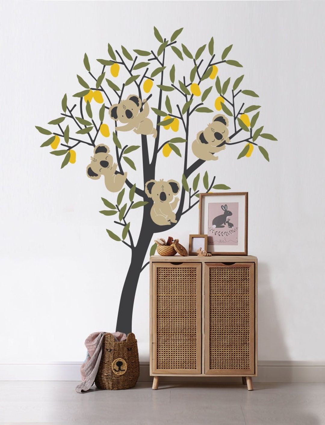 Mango Tree and Koalas Wall Decals, Tree Decals, Tree Stickers, Kid's ...