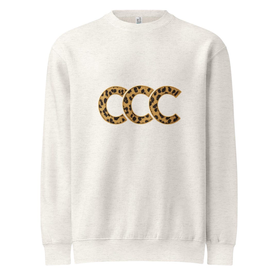Cococure | Leopard “C” Crewneck Sweatshirt, Unisex Luxury Streetwear ...
