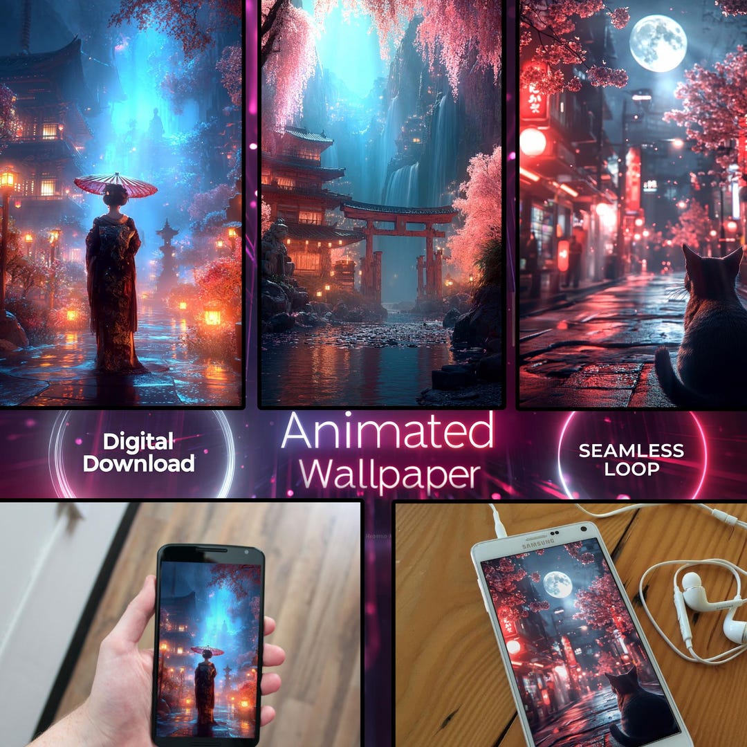 Japanese Live Phone Wallpapers | 6 Chill and Relaxing Animated ...