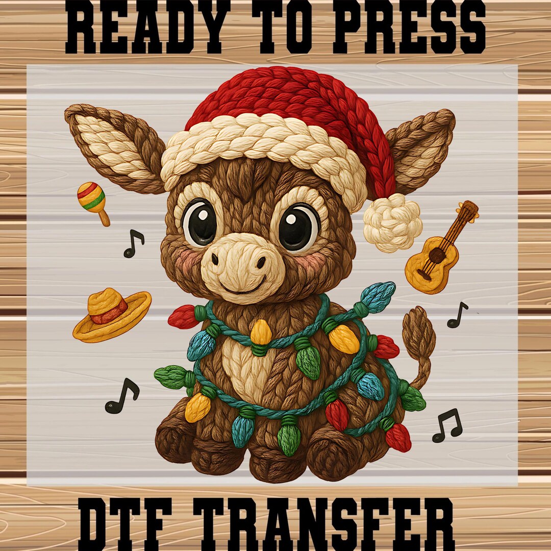 Mi Burrito Sabanero DTF Heat Transfer: Feliz Navidad, Tuki Tuki Donkey ...