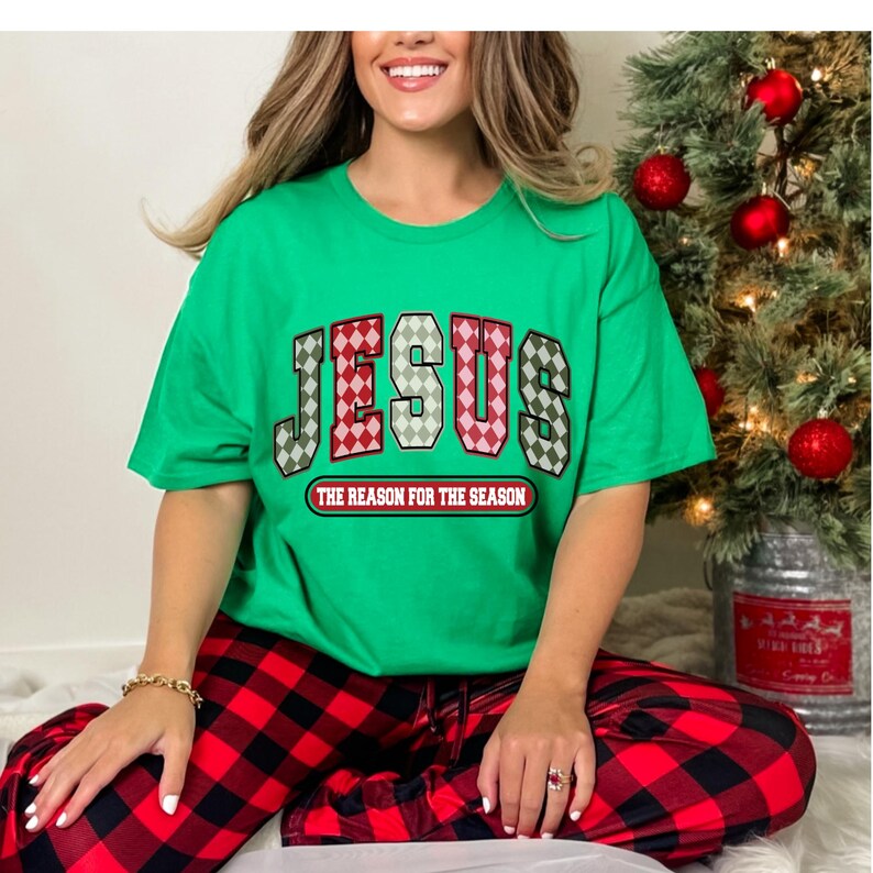 Jesus the Reason for the Season Heat Transfer: Christmas Bible Verse ...