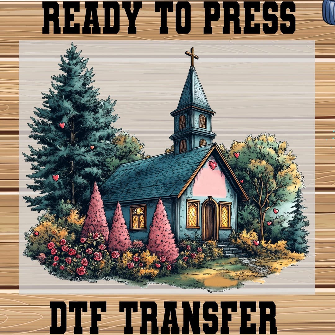Christian Christmas Church DTF Heat Transfer: Trendy Holiday Design - Etsy