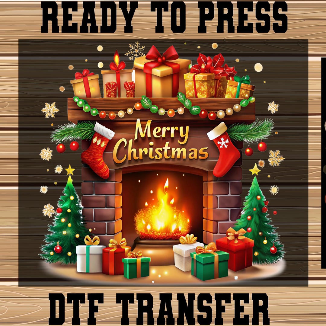 Preppy Merry Christmas DTF Heat Transfer: Vintage Christmas - Etsy