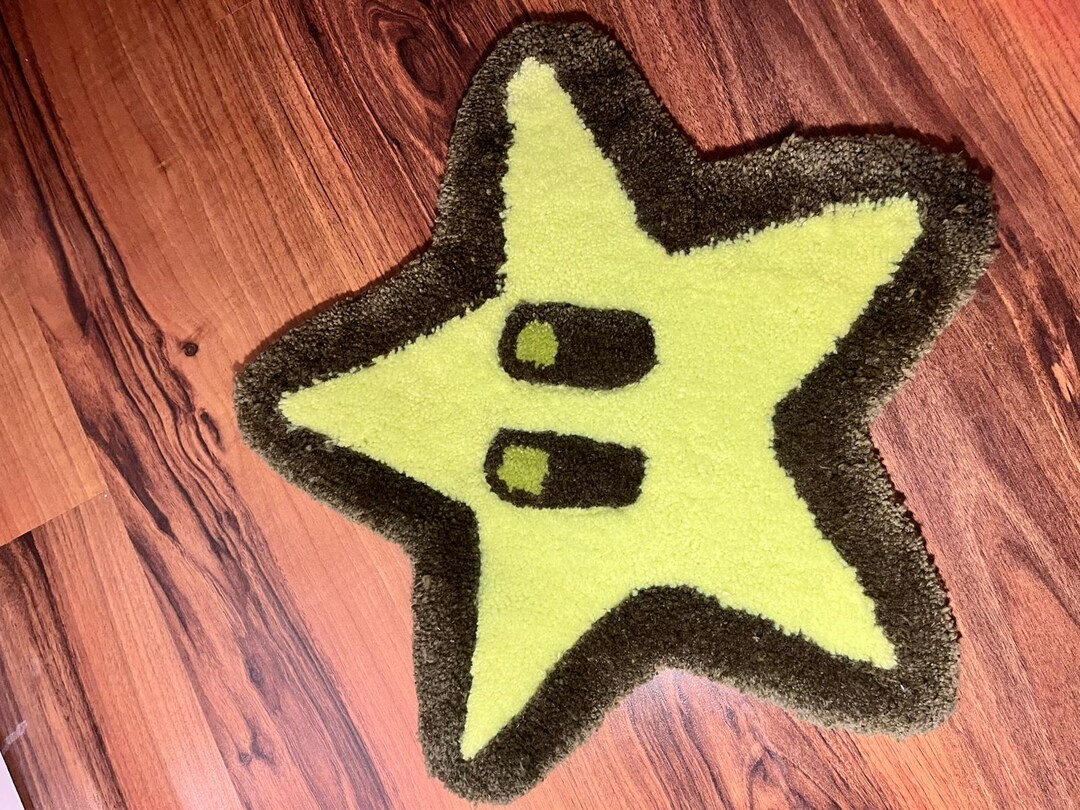 Handmade Star Tufted Rug 45 Cm - Etsy