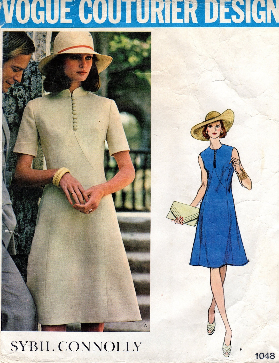 Bust 32 1/2-vogue Couturier Design 1970s Misses Dress Sybil Connolly ...