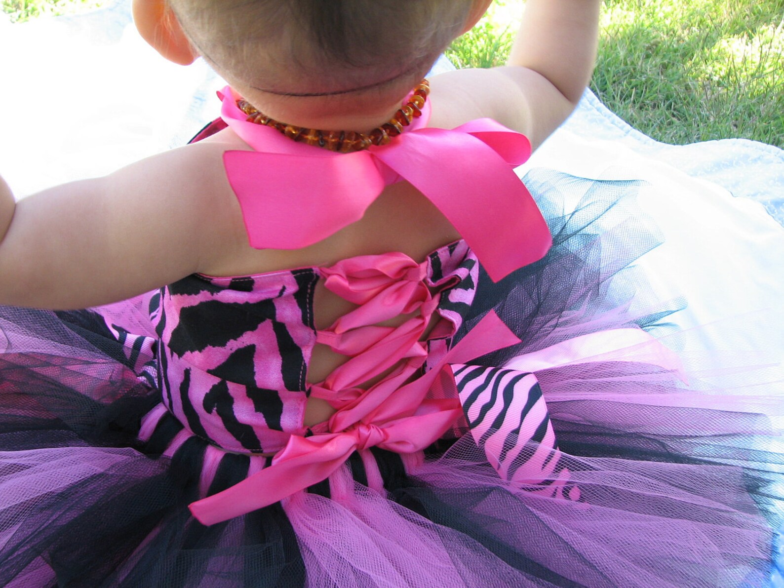 Tutu Hot Pink & Black Zebra Tutu Baby Toddler Outfit Costume Set 3 Pc ...