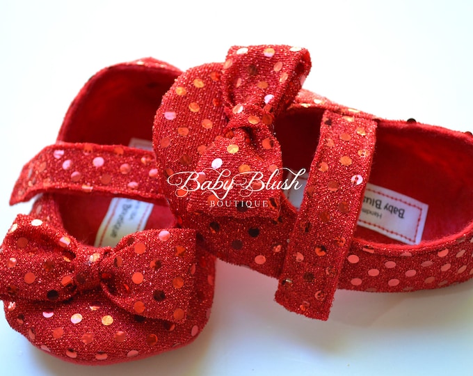 Ruby Red Slippers, Ruby Slippers, Wizard of Oz, Dorothy Shoes, Baby ...