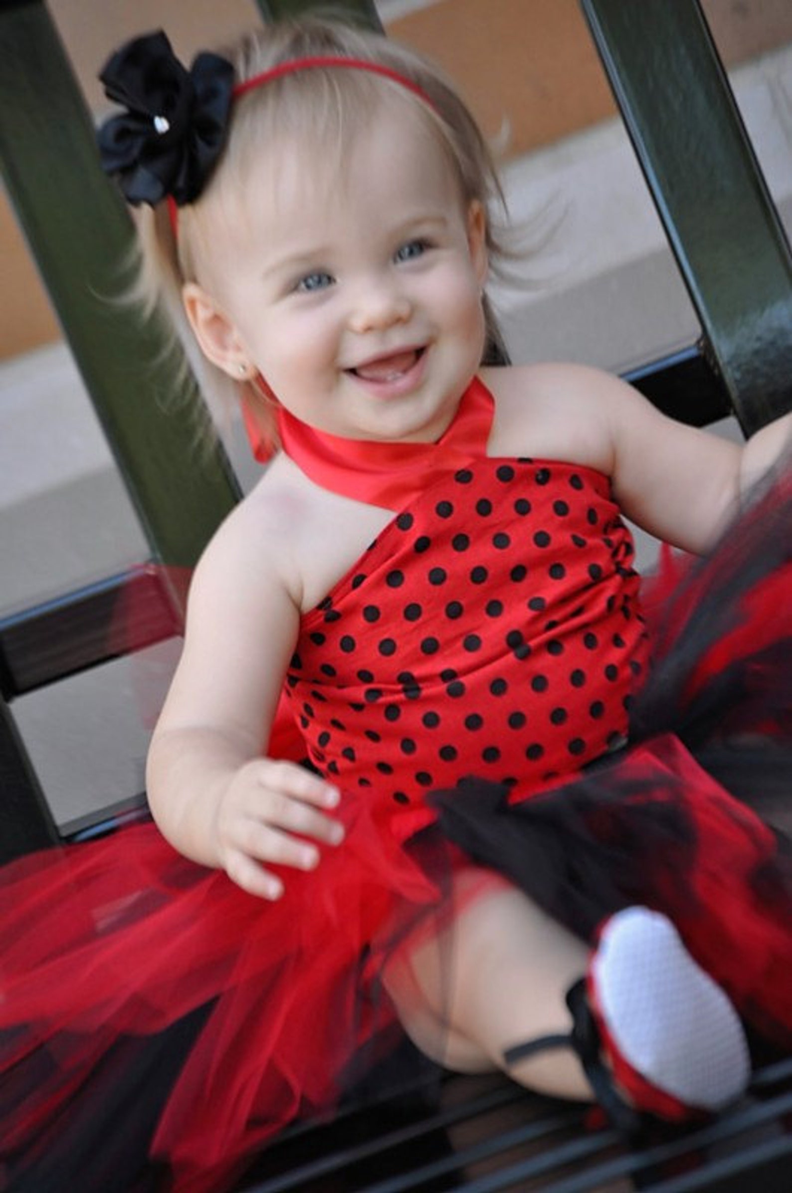 Tutu Baby Toddler Red & Black Polka Dot Tutu Outfit Costume - Etsy
