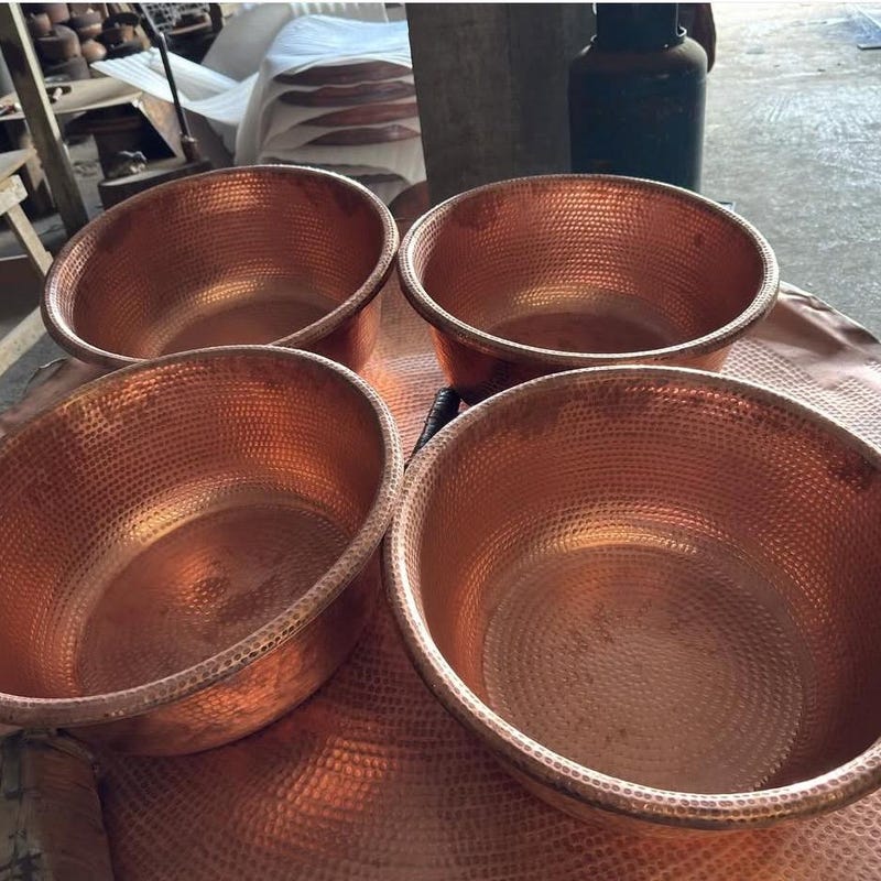Copper Basin for Feet - Etsy UK