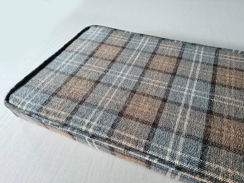 Wool Bench Cushions Made to Order - Wide Selection of Check, Tartan and ...