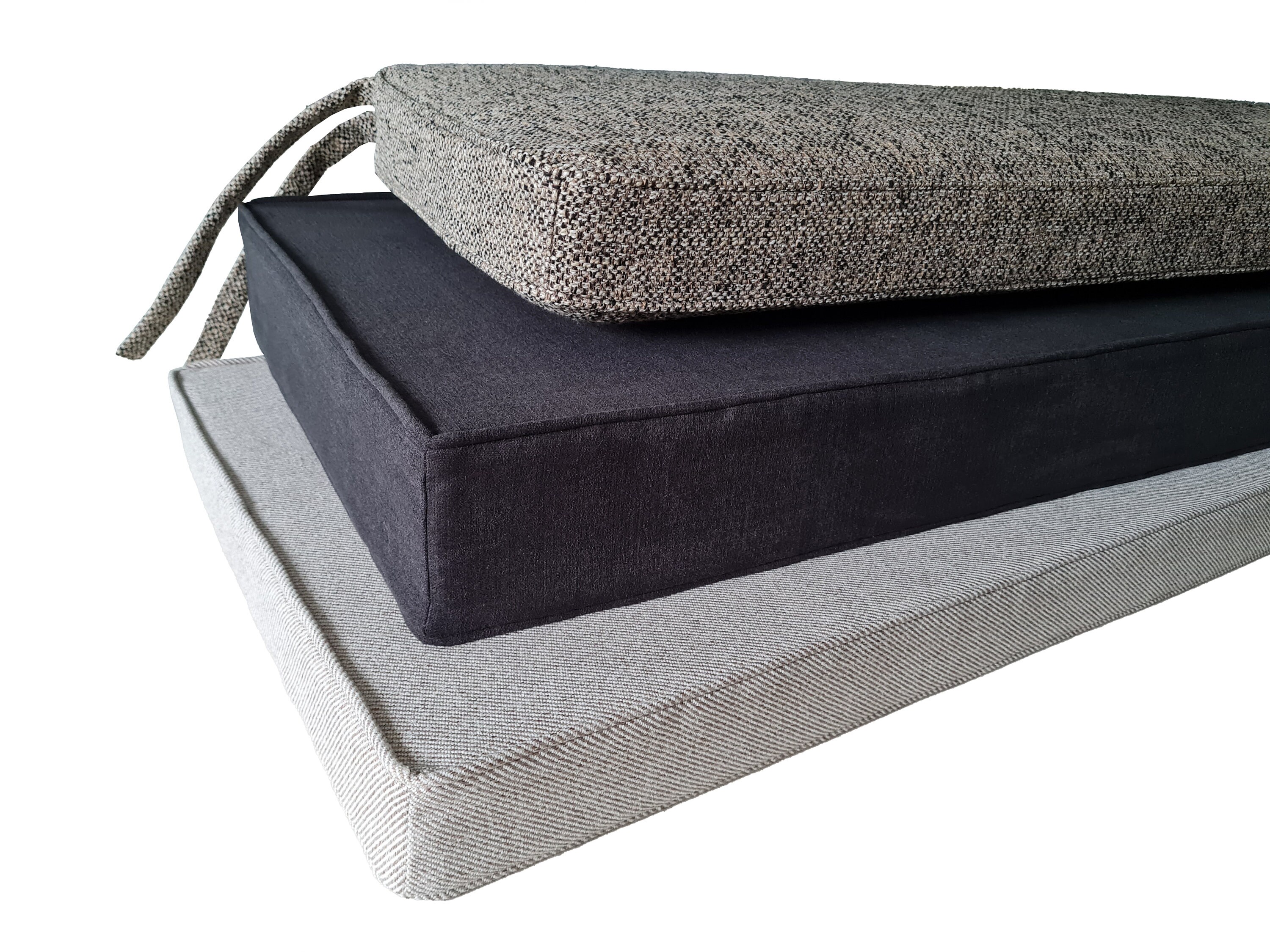 Luxury Kitchen Seat Cushions Made to Measure, Lots of Fabrics & Fills ...