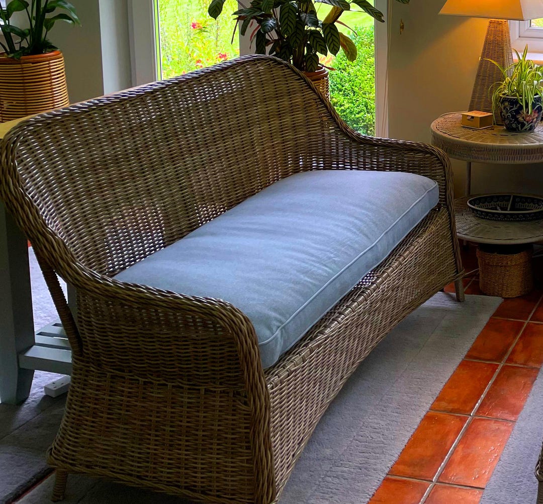 Shaped Sofa Seat Cushions Made to Order - Piped, Buttons and Zips ...