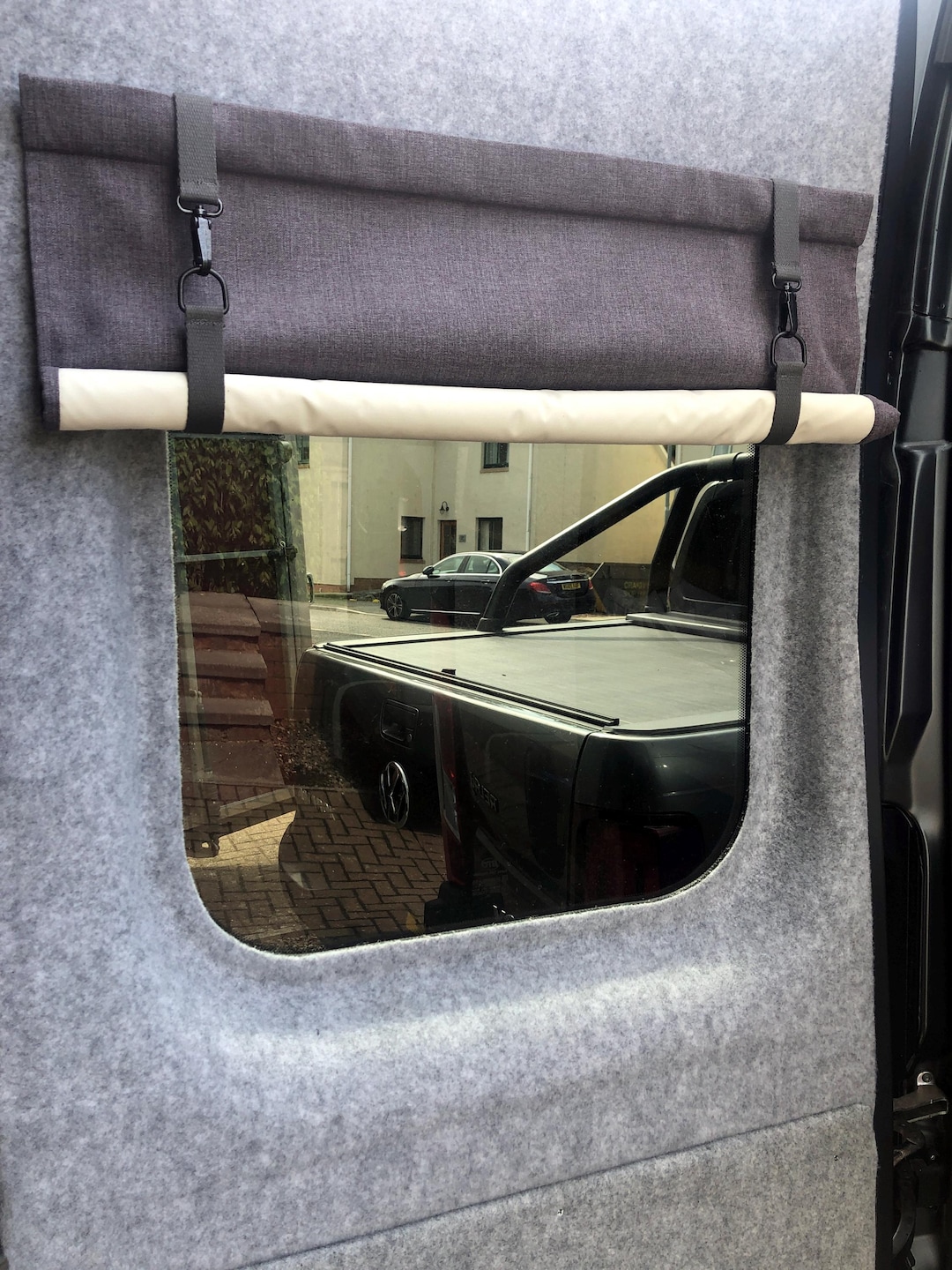 Camper Van Blinds With Matching Bench and Bed Cushions - Non-foam Black ...