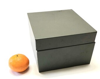 Metal Index Card Box - Etsy