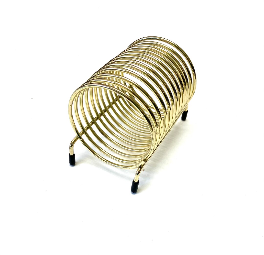 Gold Coil Letter Holder 45 Record Spiral Coil Spring Shaped - Etsy