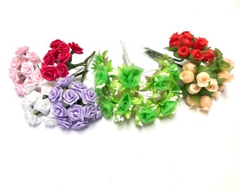 Miniature Artificial Flowers | Etsy