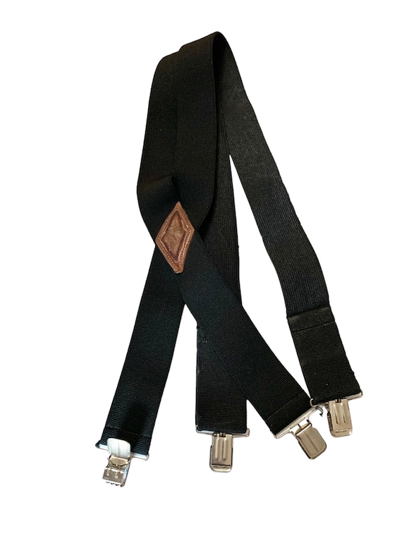 Suspenders wide 2” black - Gem