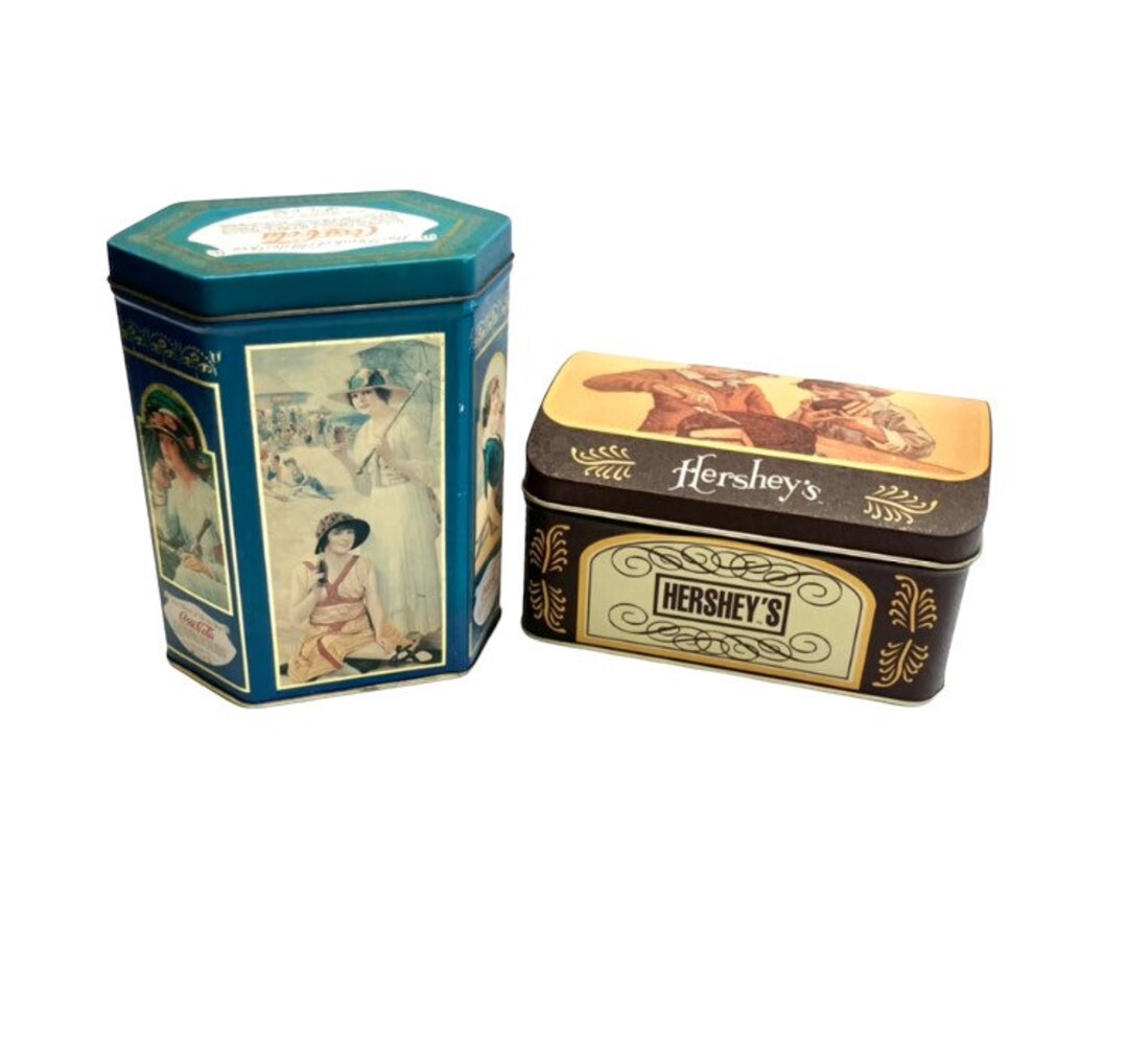 Vintage Hershey's Cocoa & Coca Cola Tin 2 Collectible Tins - Etsy